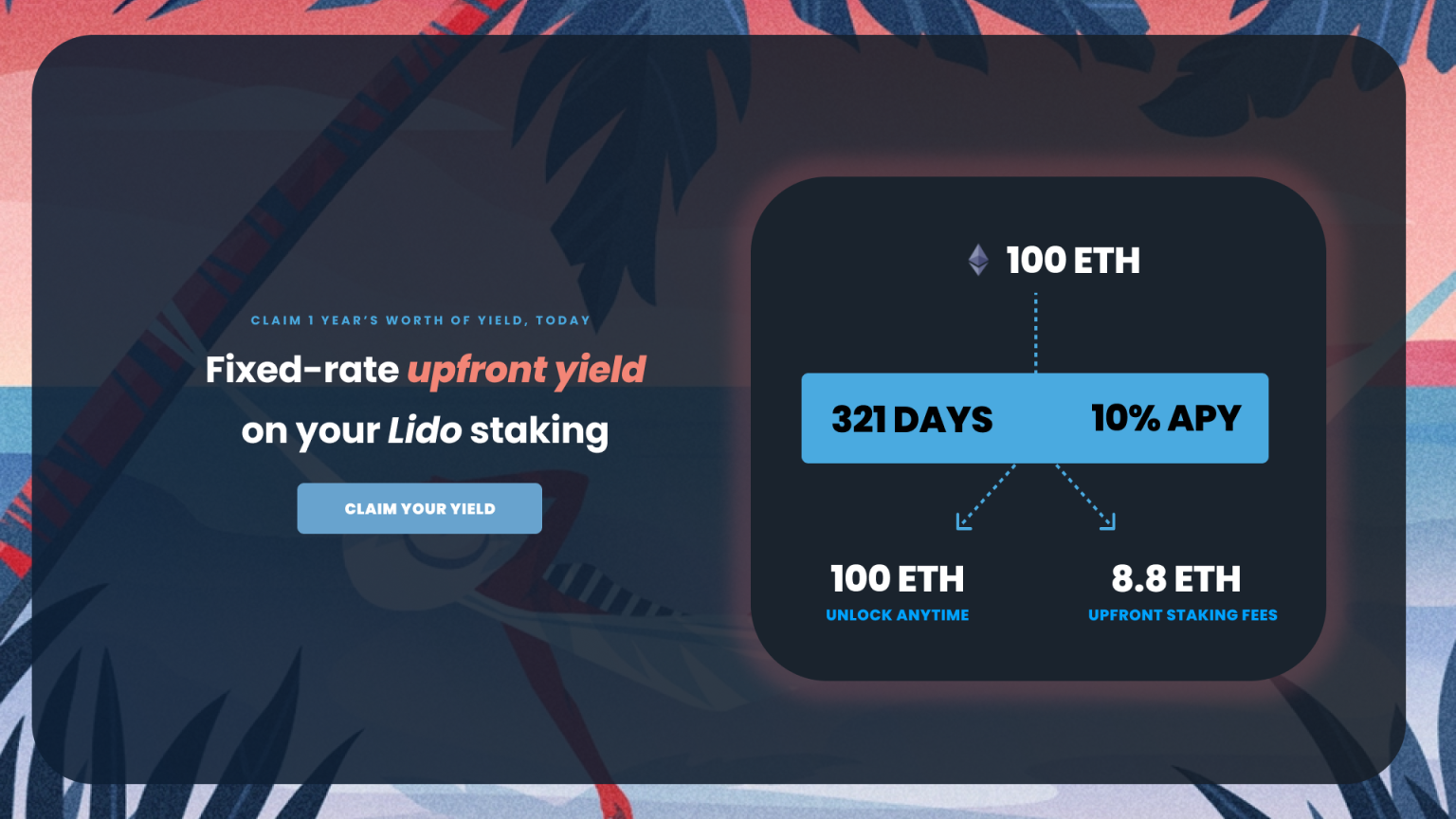 Flashstake | Instant. Upfront. Yield.